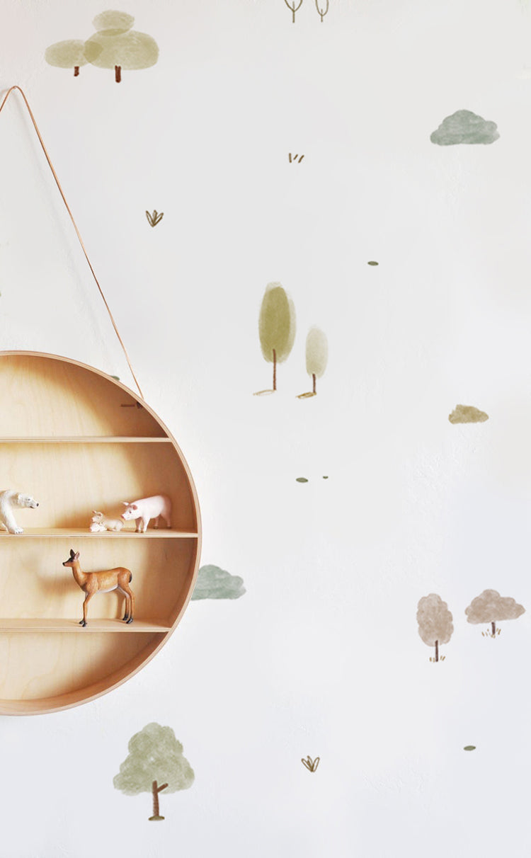 Mini Timberland, Pattern Wallpaper for Kids | Hello Circus