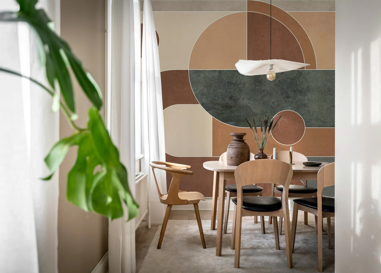 Abstract Geometry, Mural Wallpaper | Hello Circus