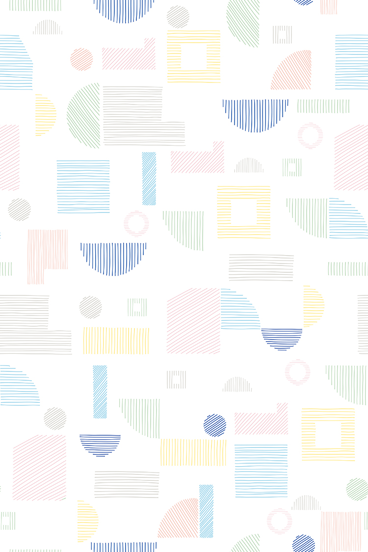 Soft Pastel Grid, Geometric Pattern Wallpaper | Hello Circus