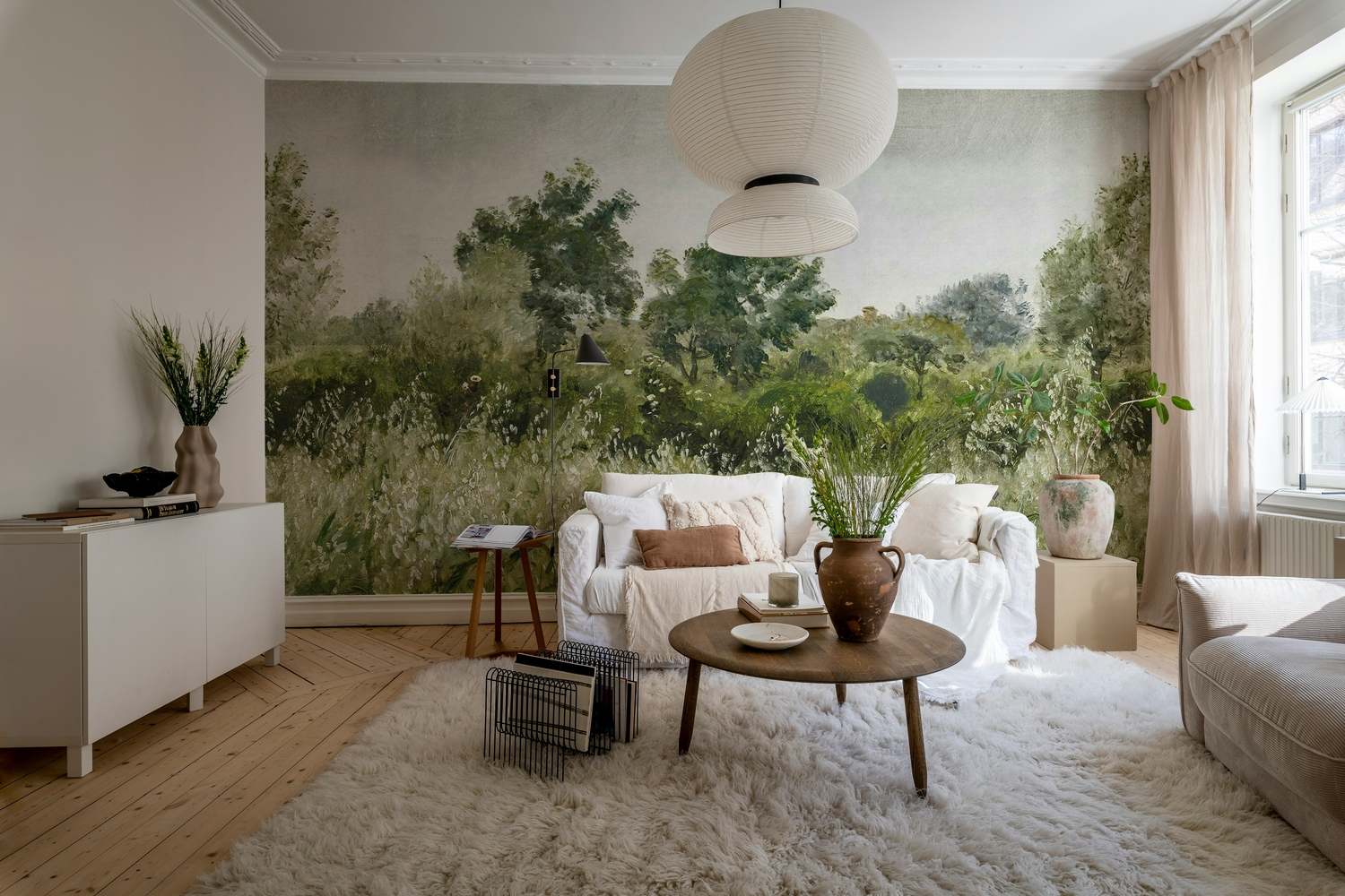 Oatfields, Landscape Mural Wallpaper | Hello Circus