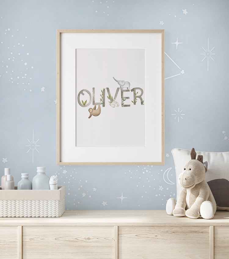 Chalky Stars, Pastel Pattern Wallpaper | Hello Circus