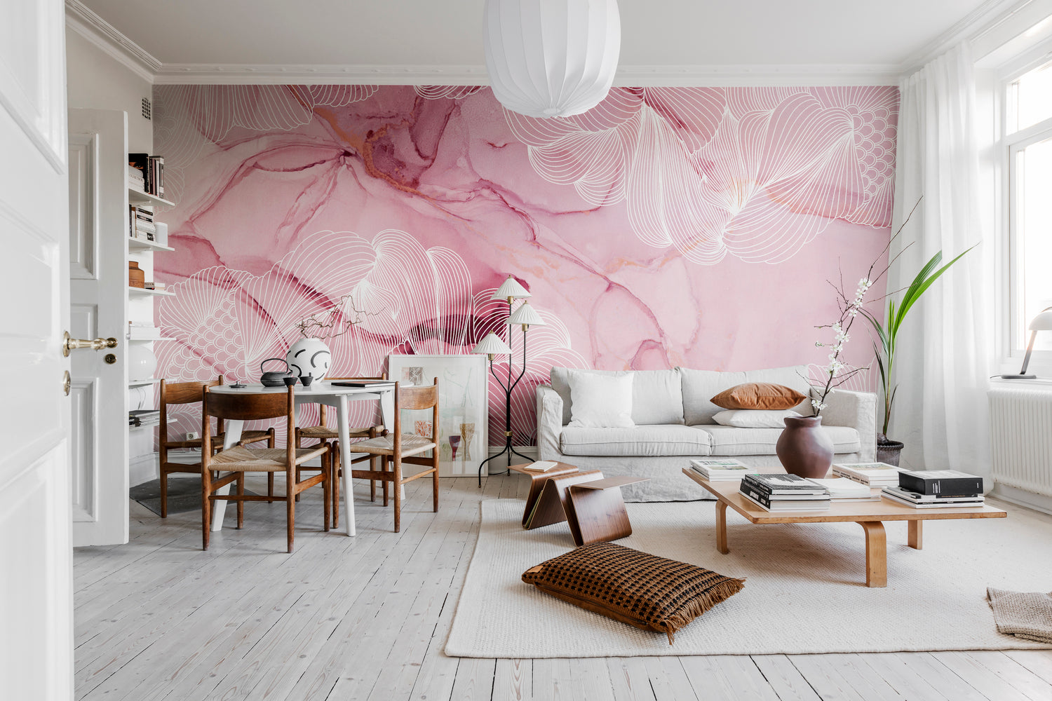 Pink Living Room Wallpaper Ideas For Stylish, Modern Homes | Hello Circus